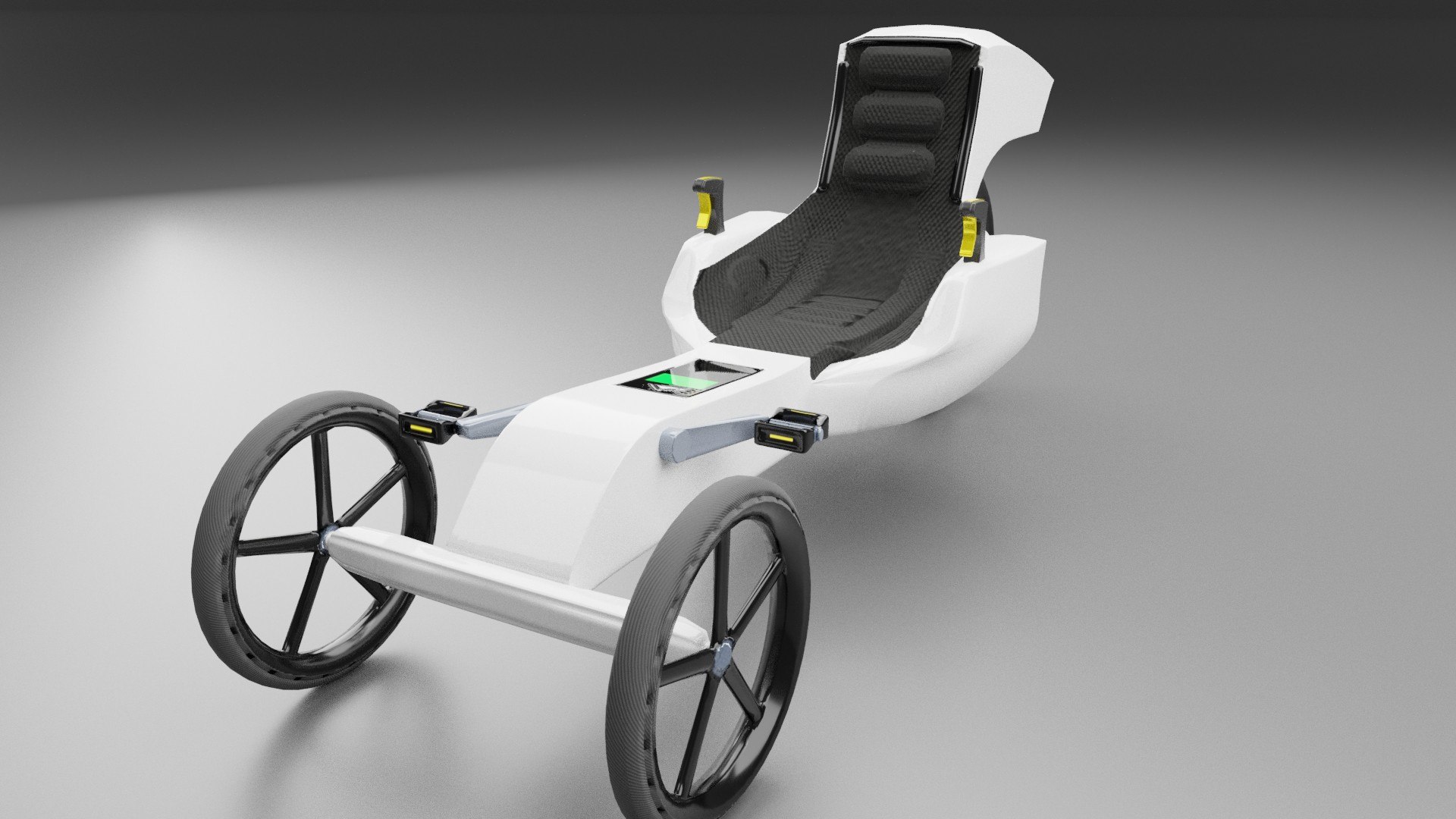 White Electric Trike Bike Glows In The Dark 3D - TurboSquid 1750080