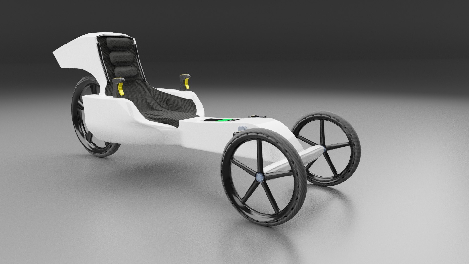 White Electric Trike Bike Glows In The Dark 3D - TurboSquid 1750080