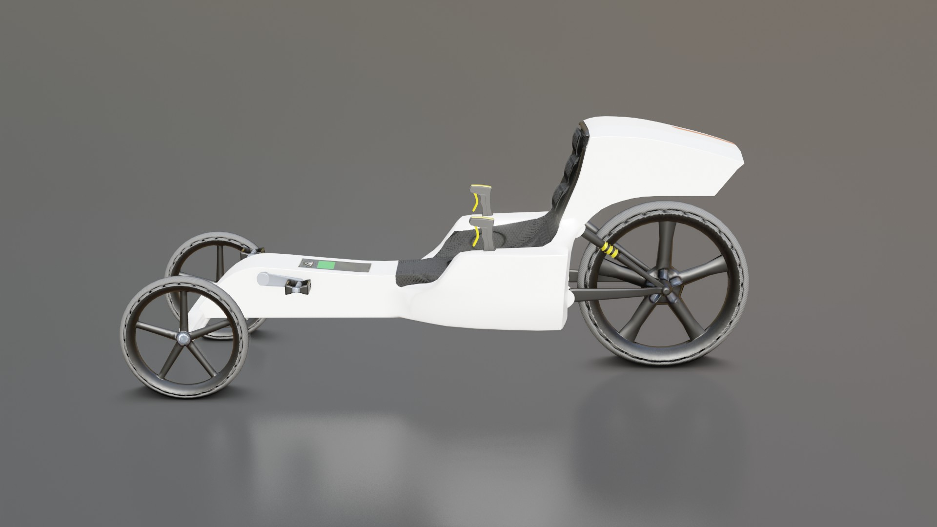White Electric Trike Bike Glows In The Dark 3D - TurboSquid 1750080