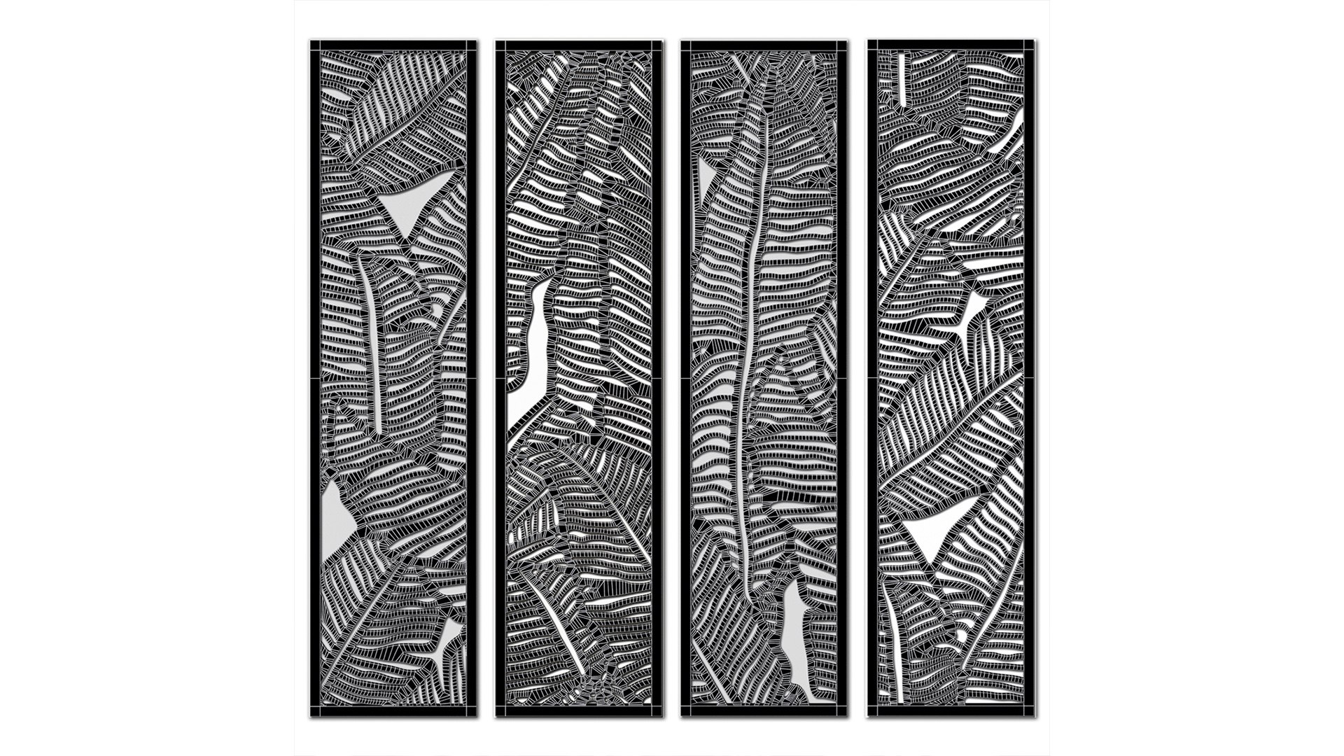 3D Decorative panel set 85 with seamless pattern - TurboSquid 1830152