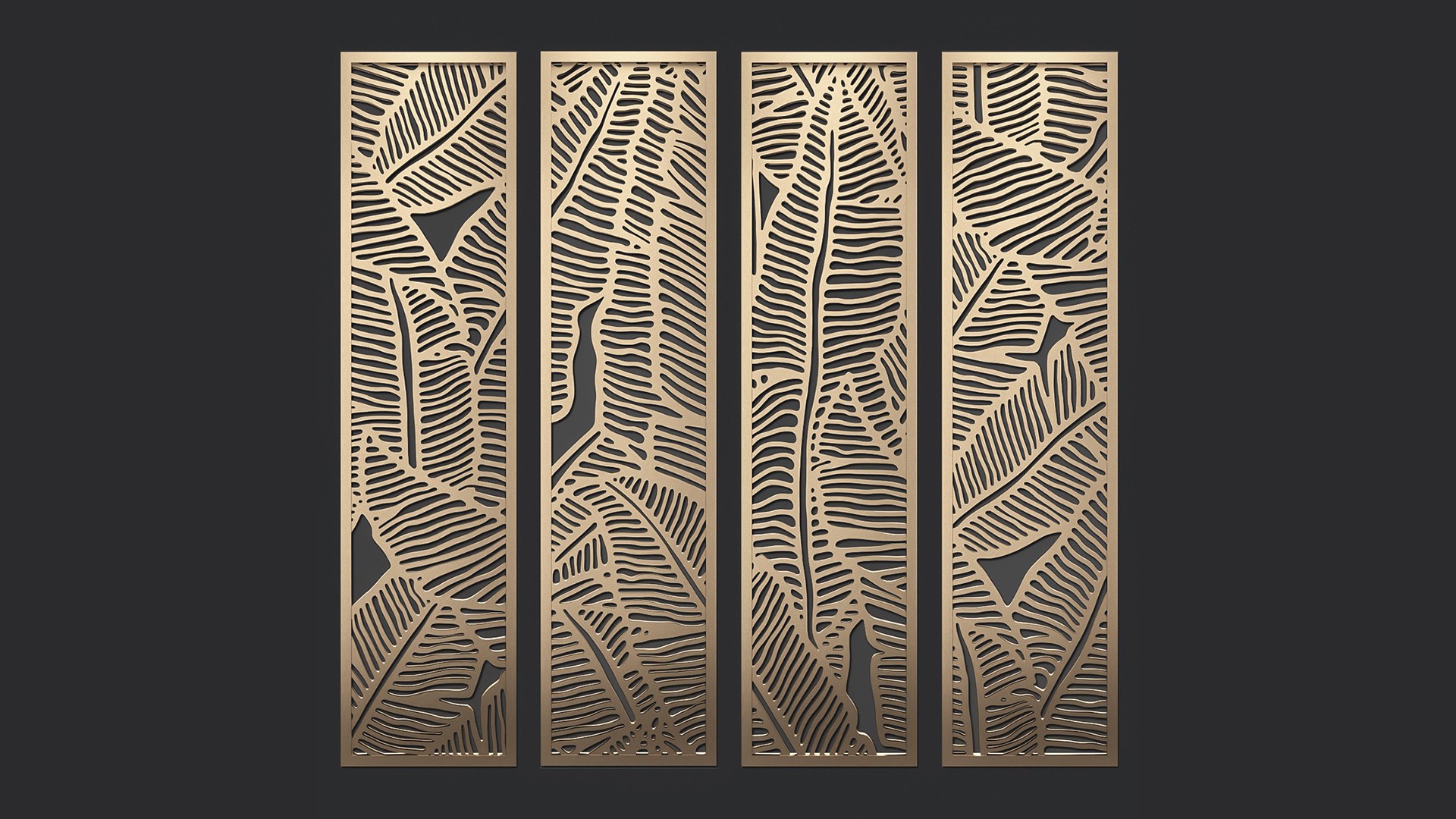 3D Decorative panel set 85 with seamless pattern - TurboSquid 1830152