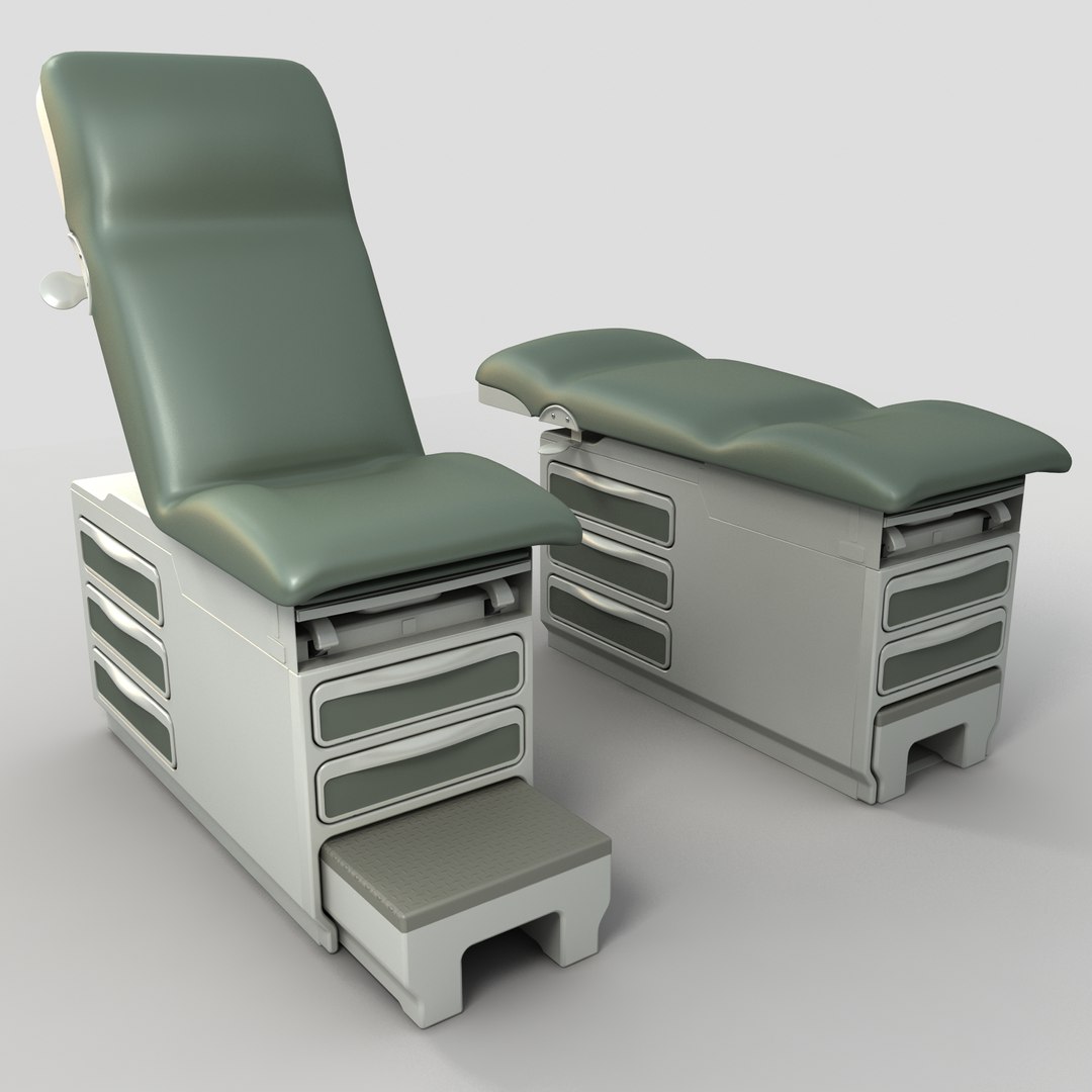 Exam Table 3d Model