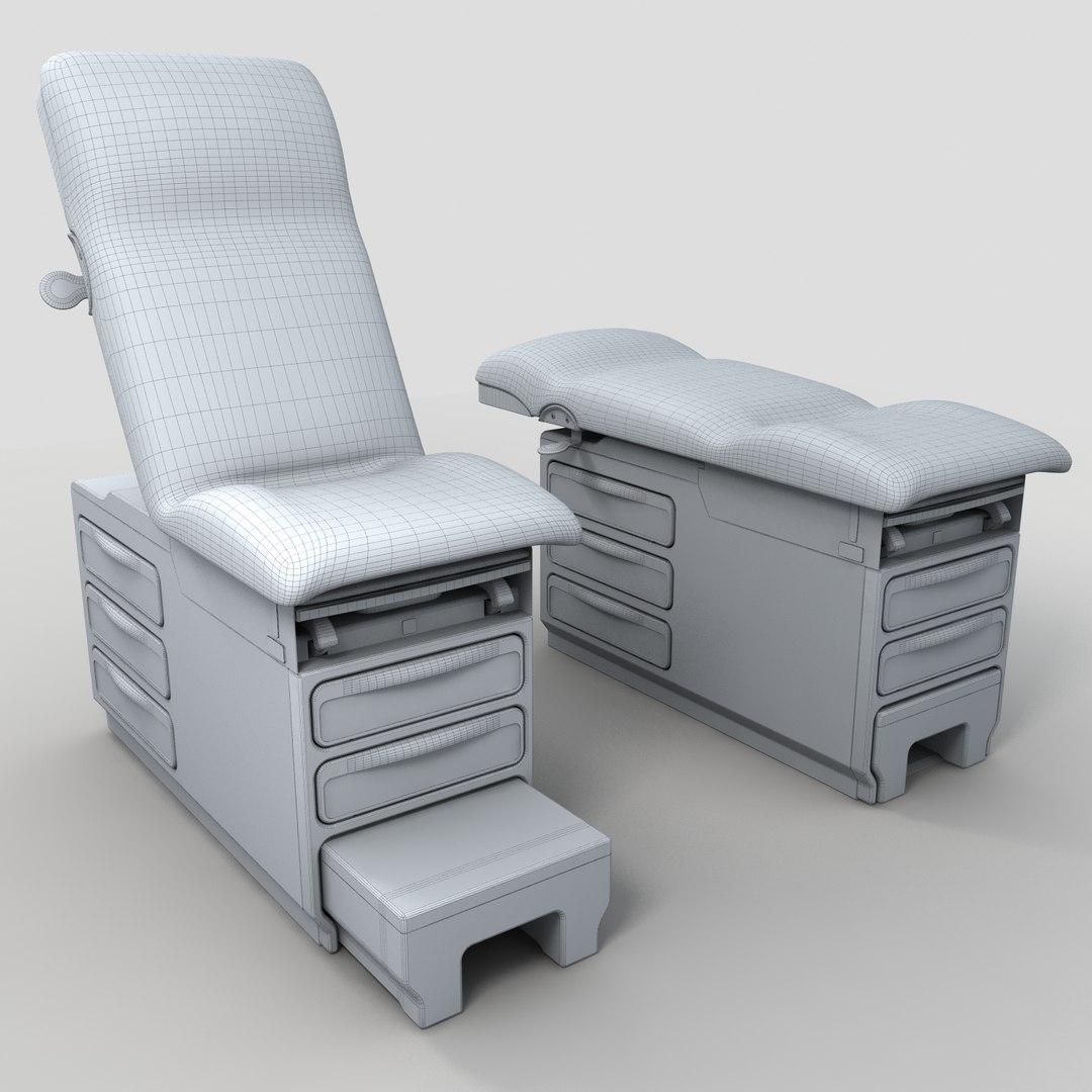 Exam Table 3d Model