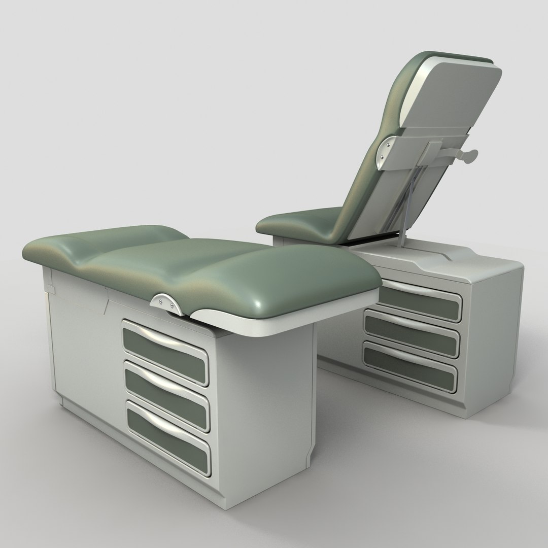 Exam Table 3d Model