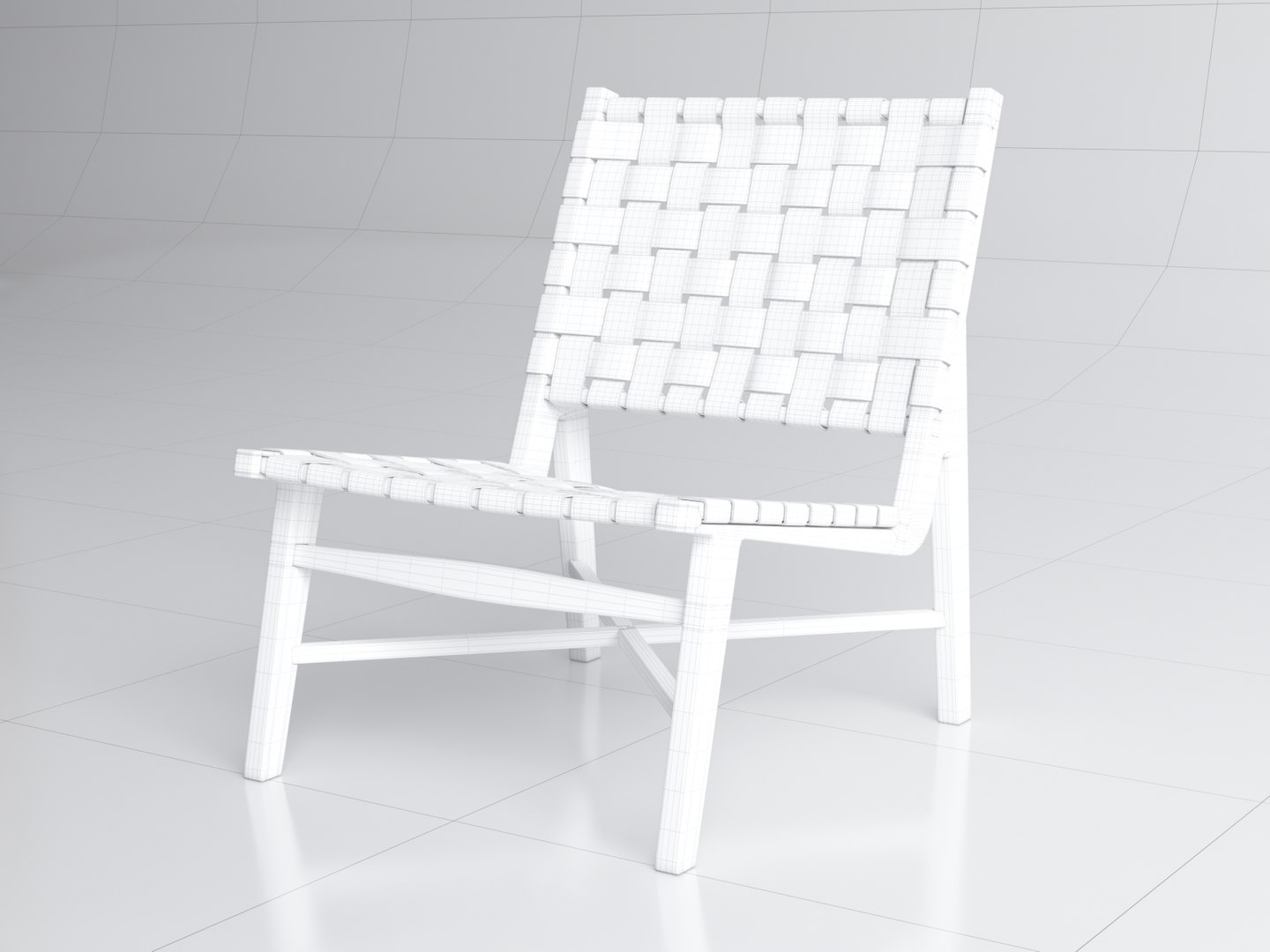 3D model taj leather strap chair - TurboSquid 1512181