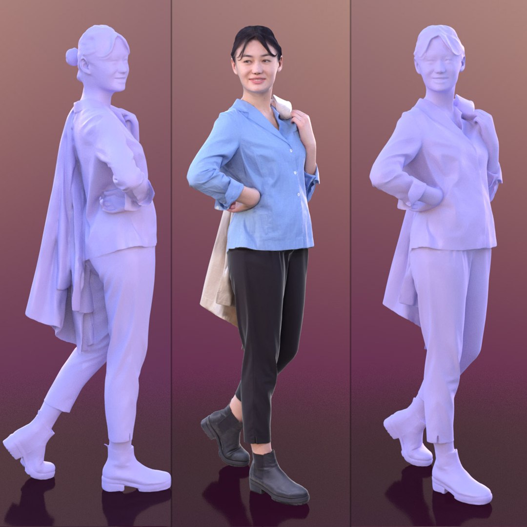 3D Woman Young Posing Model - TurboSquid 1709880