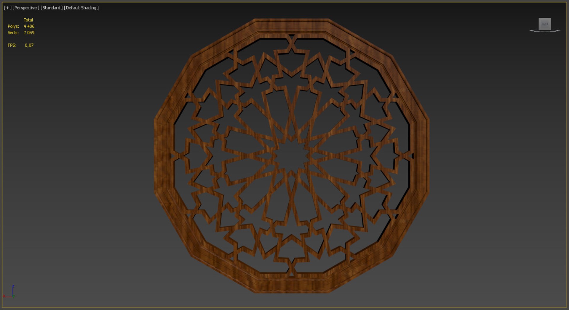 3D Islamic Decor Window Trim 3 Model - TurboSquid 1760266