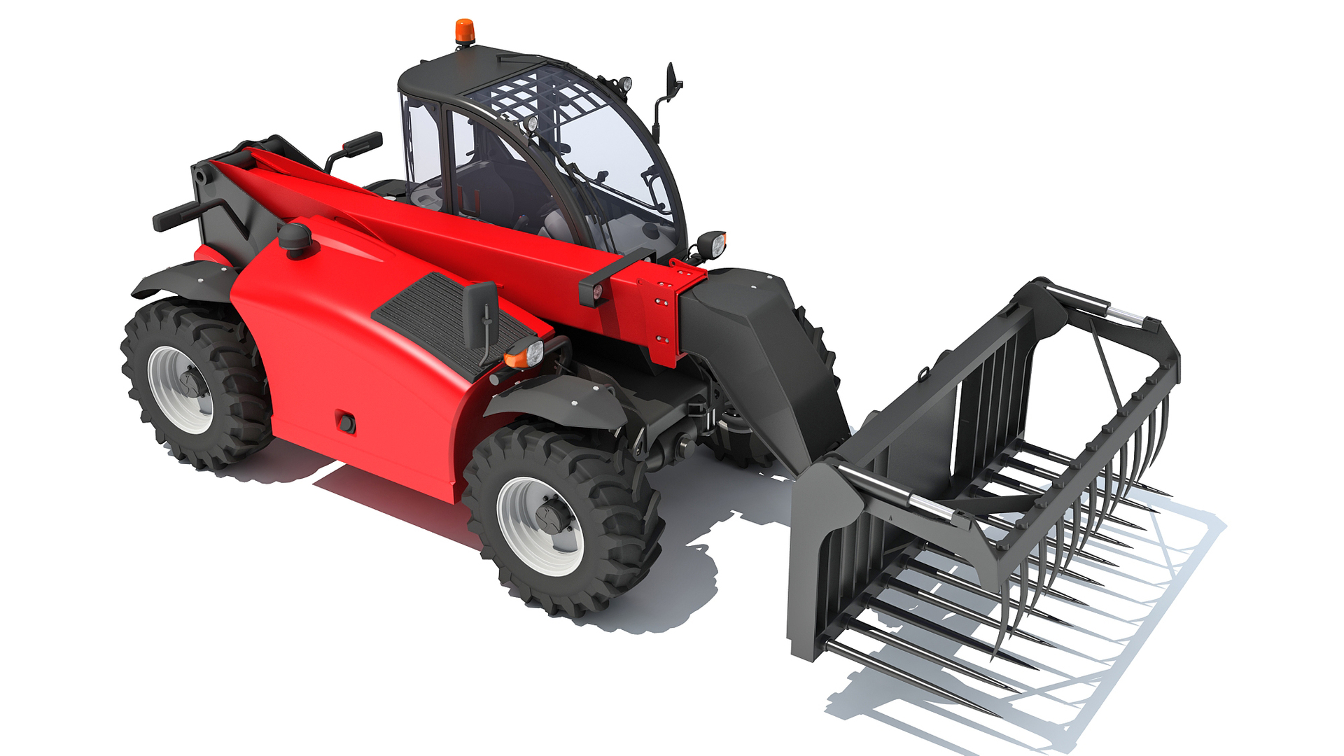 3D model telehandler forklift handler - TurboSquid 1690047