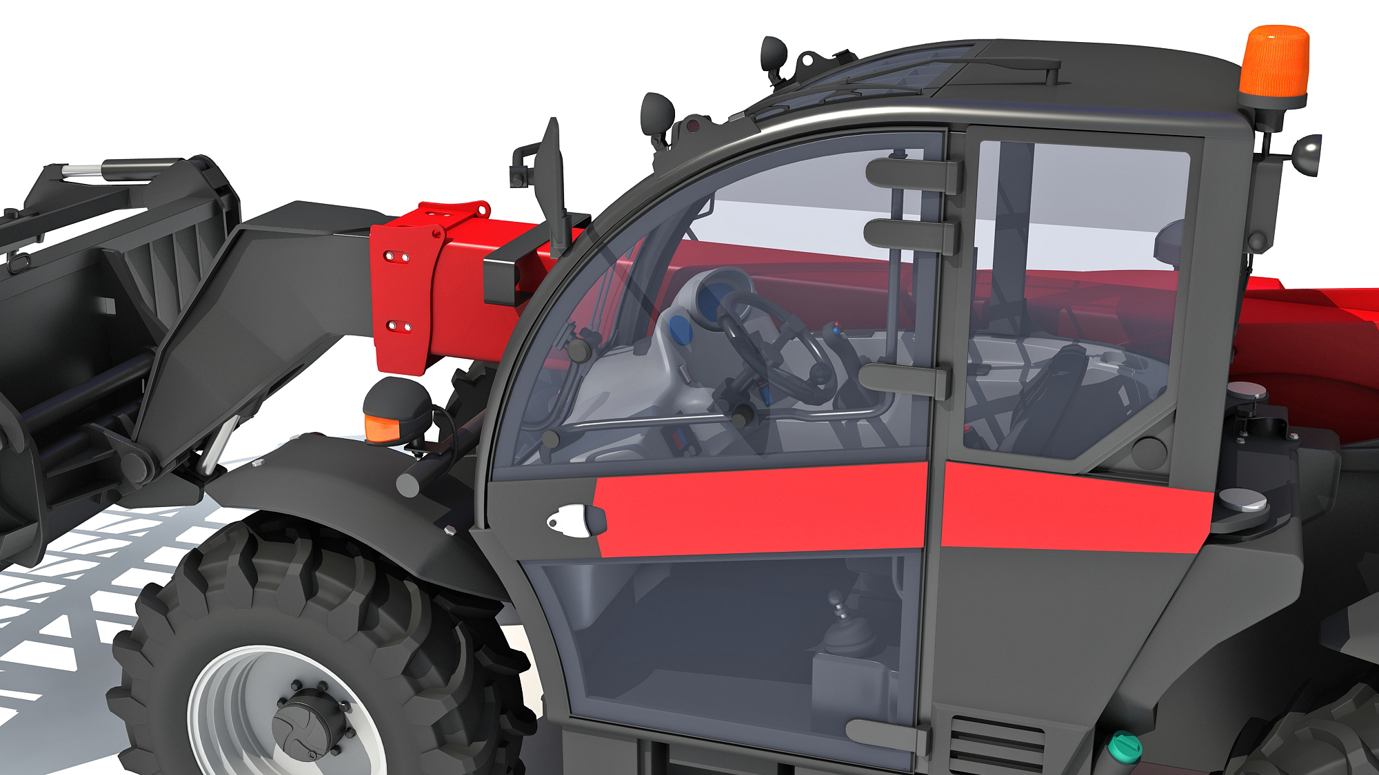 3D model telehandler forklift handler - TurboSquid 1690047