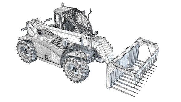 3D model telehandler forklift handler - TurboSquid 1690047