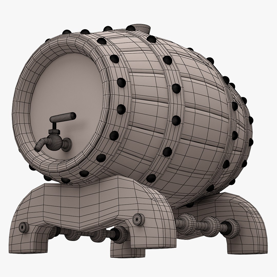 Beer Barrel Bar 3d Max