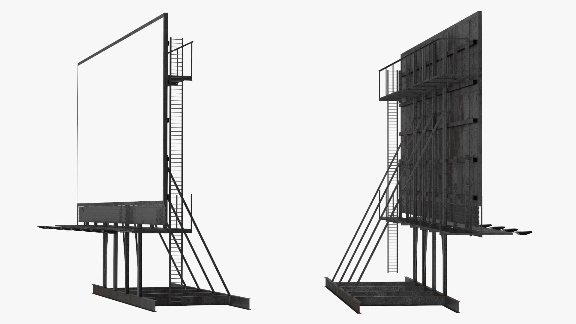 Outdoor Advertising Billboard Model - TurboSquid 2230266