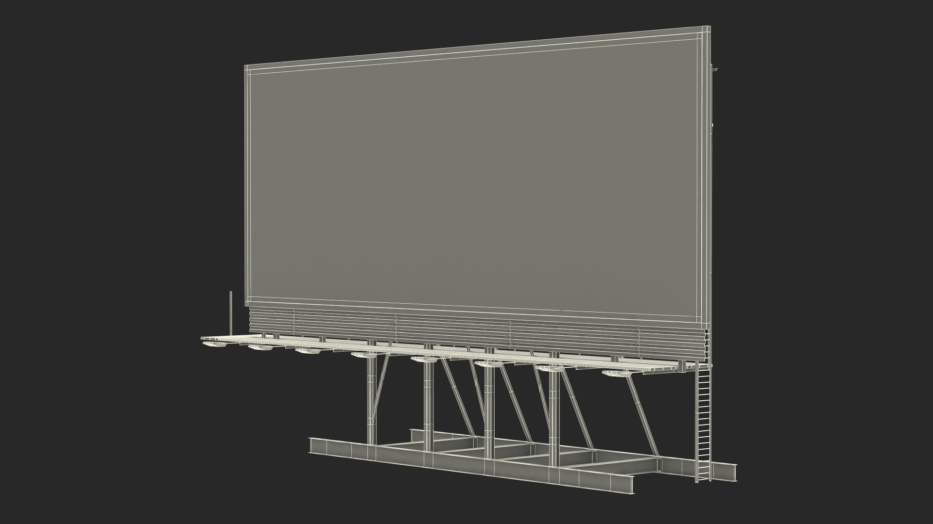 Outdoor Advertising Billboard Model - TurboSquid 2230266