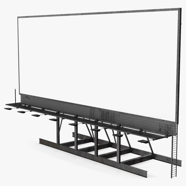 modelo 3d Cartelera publicitaria al aire libre - TurboSquid 2230266