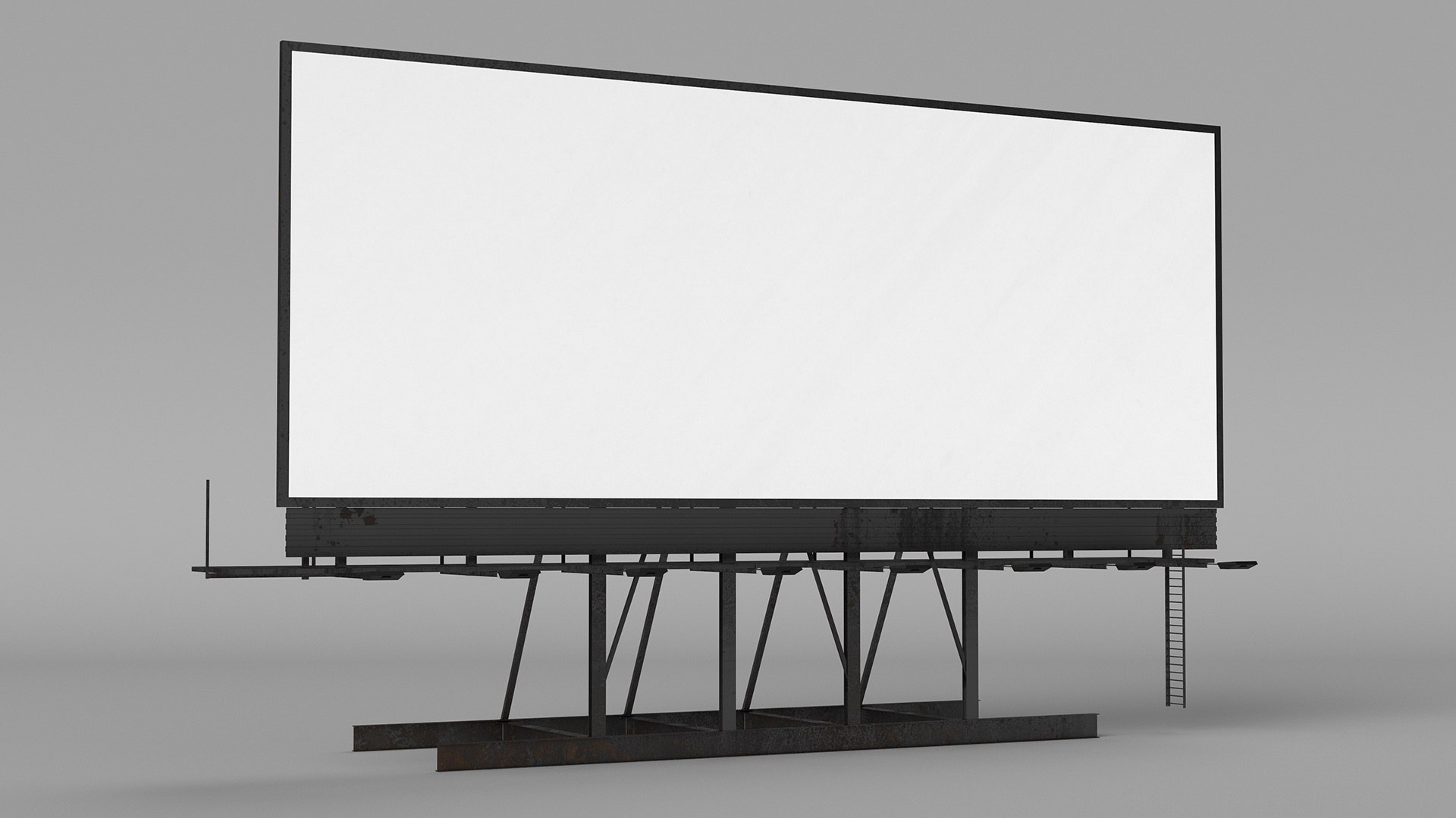 Outdoor Advertising Billboard Model - TurboSquid 2230266