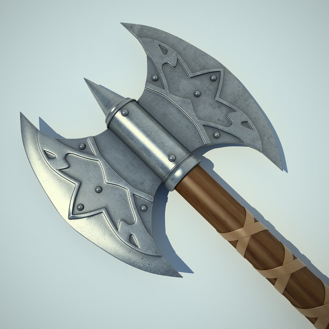 3d Battle Axe Model