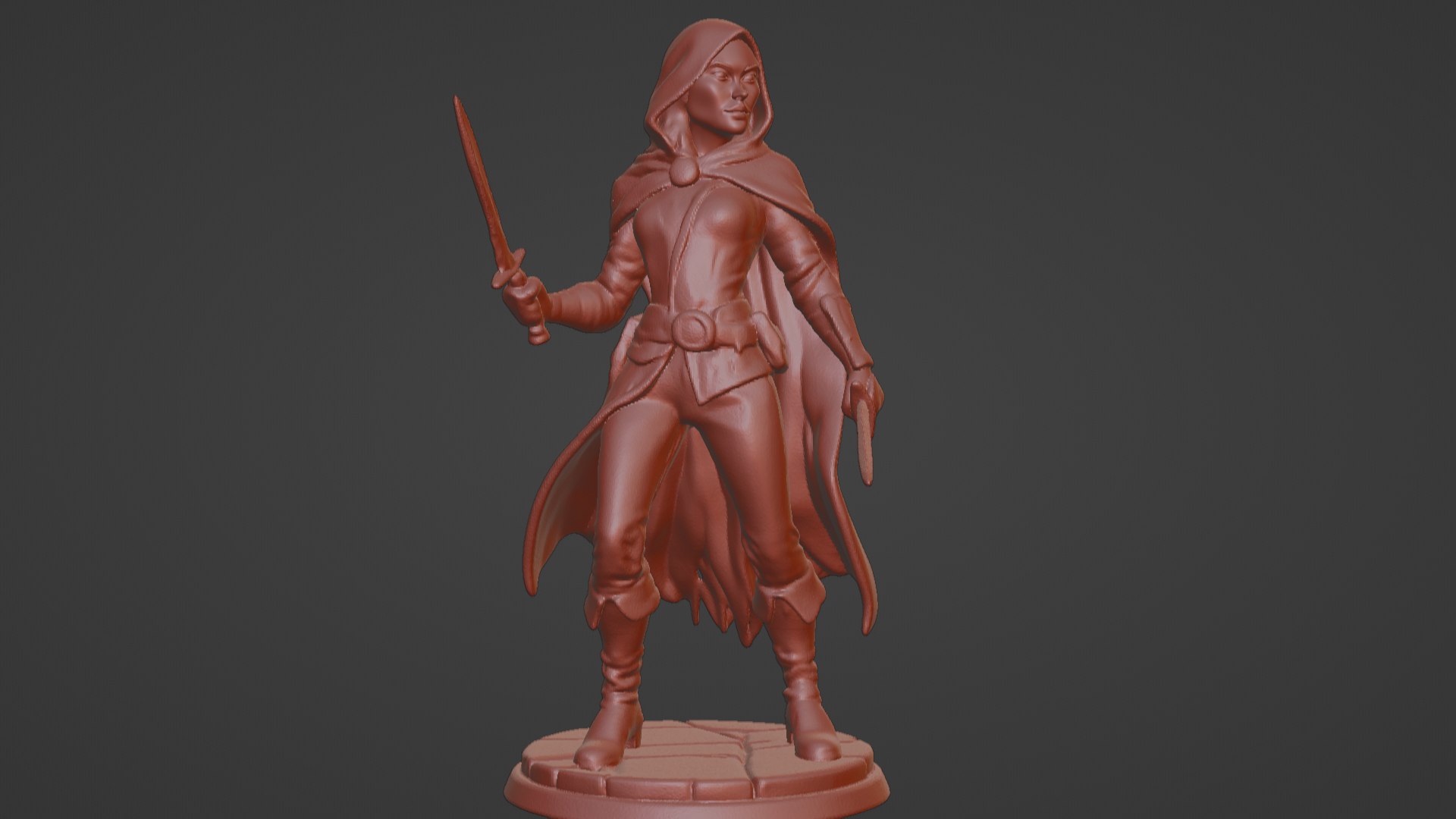 Aeris Nocthara - Stylized Moonlit Rogue Bust Model - TurboSquid 2429101