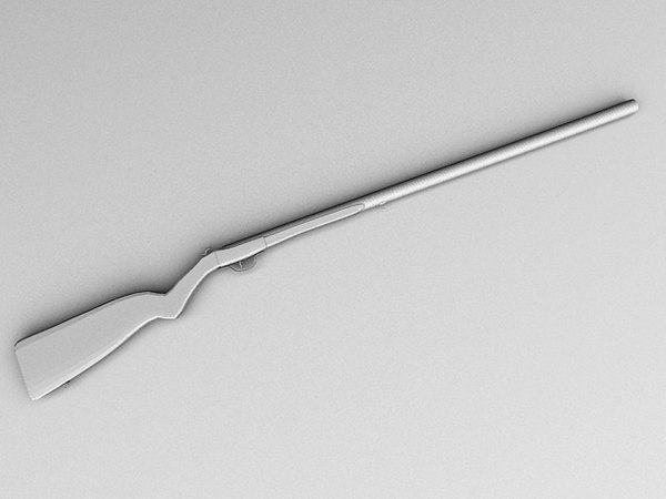 single barrel rifle 3d model