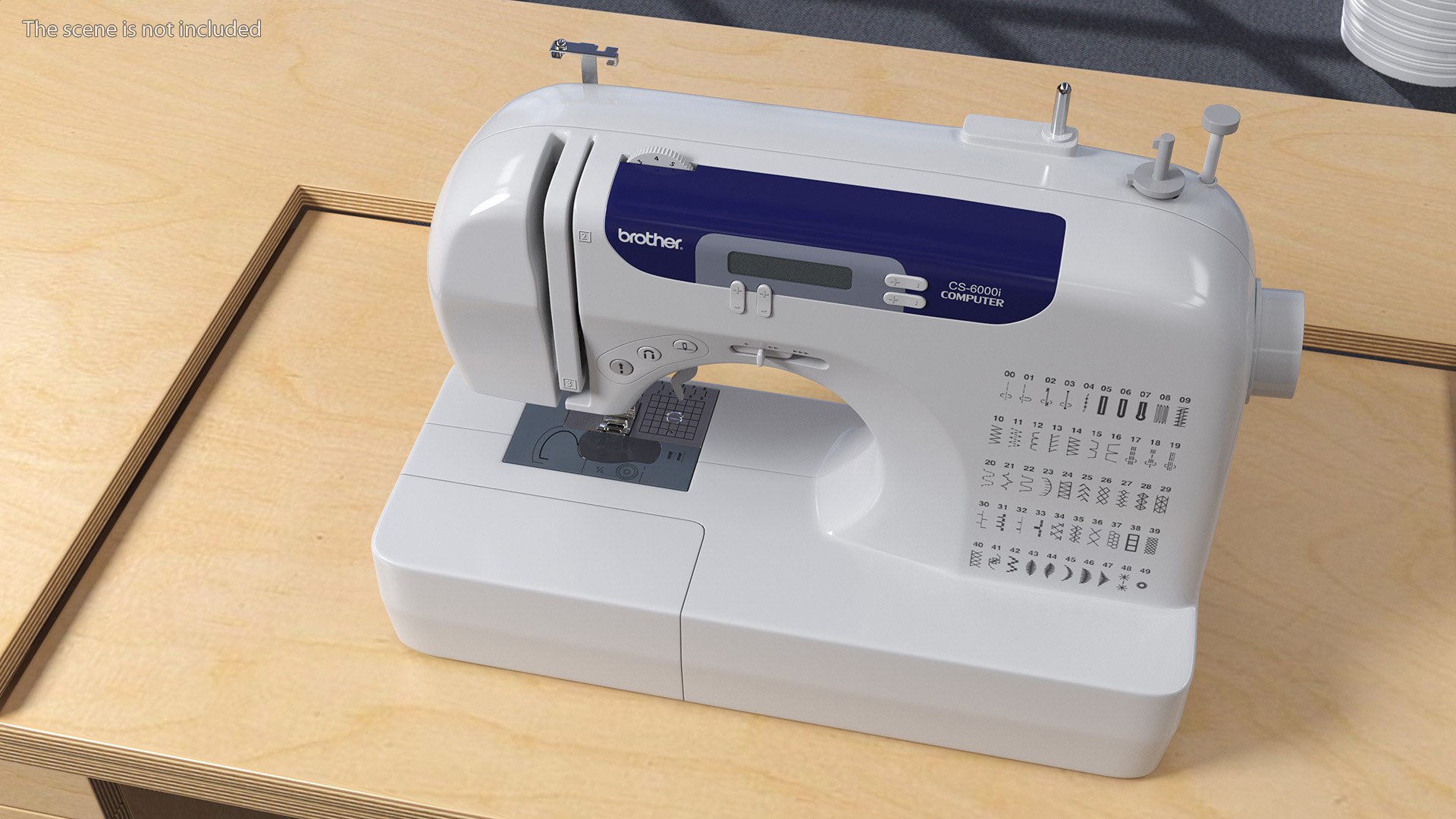 3D Brother CS6000i Sewing Machine Model - TurboSquid 2191781