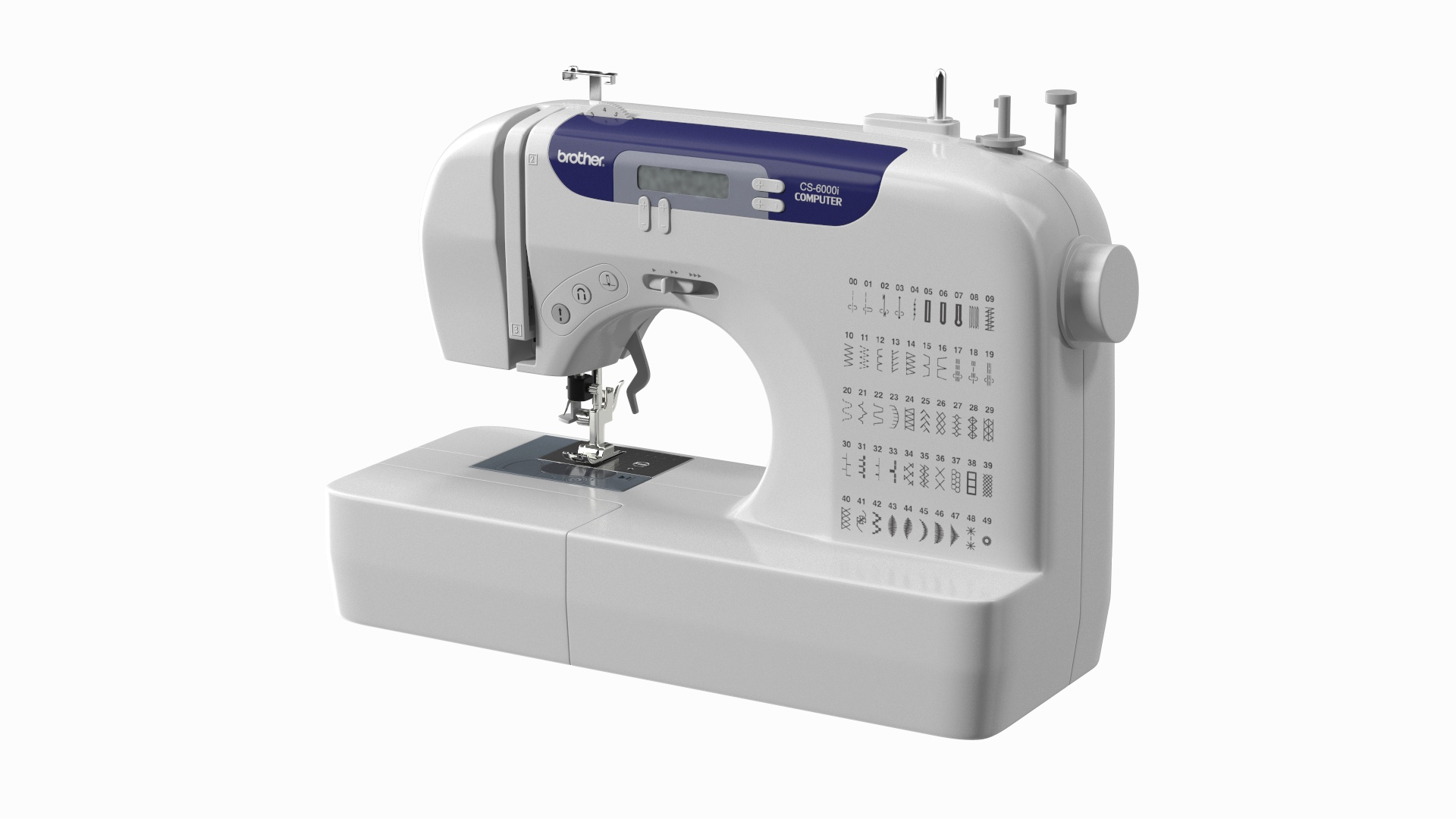 3D Brother CS6000i Sewing Machine Model - TurboSquid 2191781