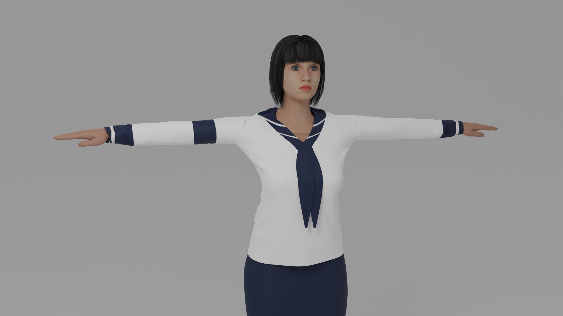 Sailor Woman 3D model - TurboSquid 2041912