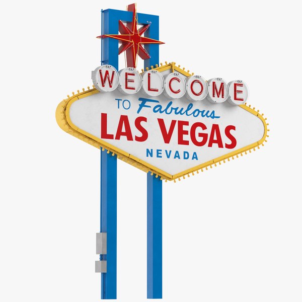 3d model of las vegas welcome sign