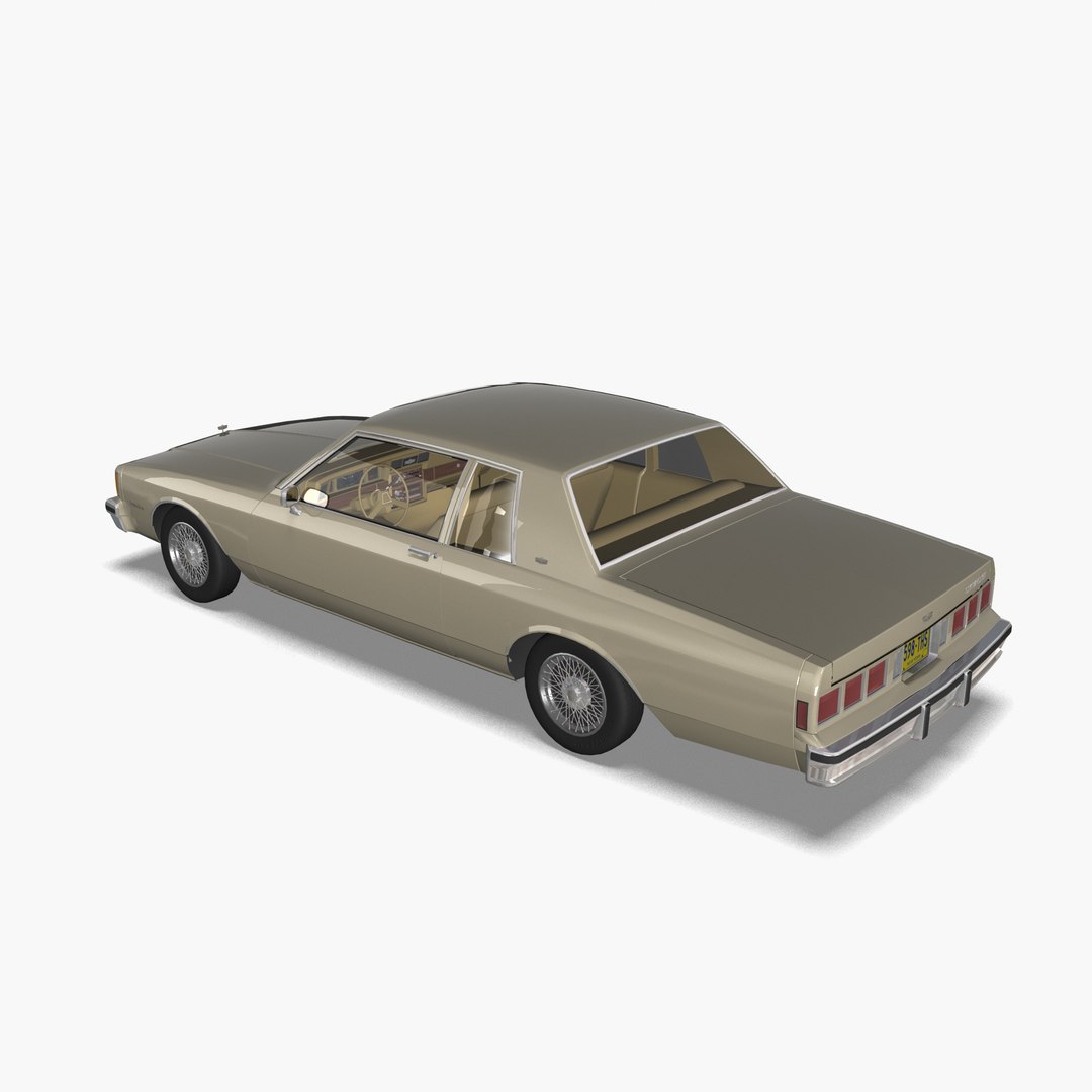 3D 1980 Chevy Caprice Coupe - TurboSquid 2068325