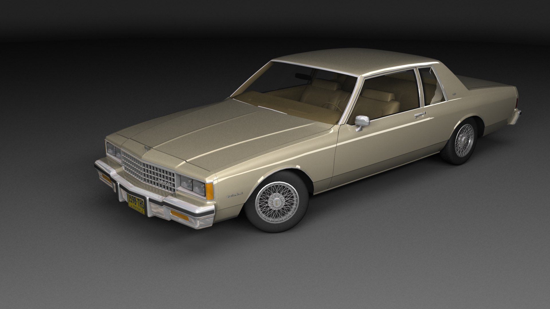3D 1980 Chevy Caprice Coupe - TurboSquid 2068325