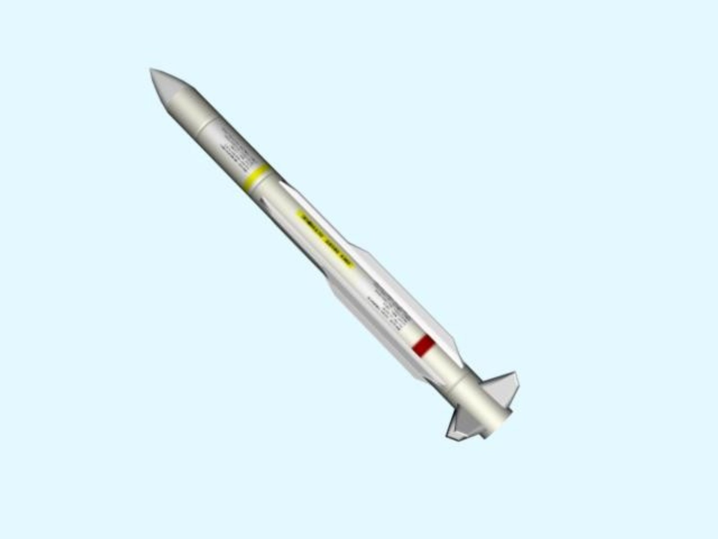 3d Rim-66 Missile Standard Model