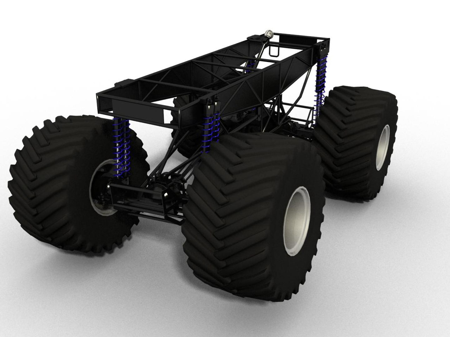 Monster Truck Frame Model - TurboSquid 1604076