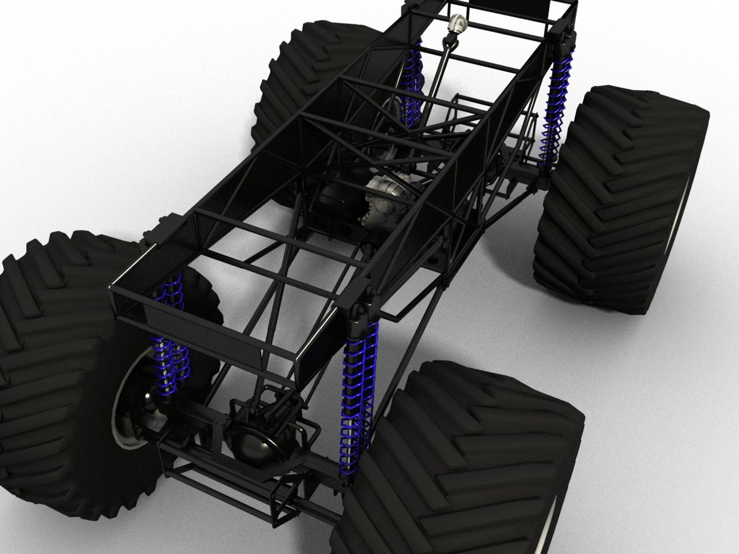 Monster Truck Frame Model - TurboSquid 1604076