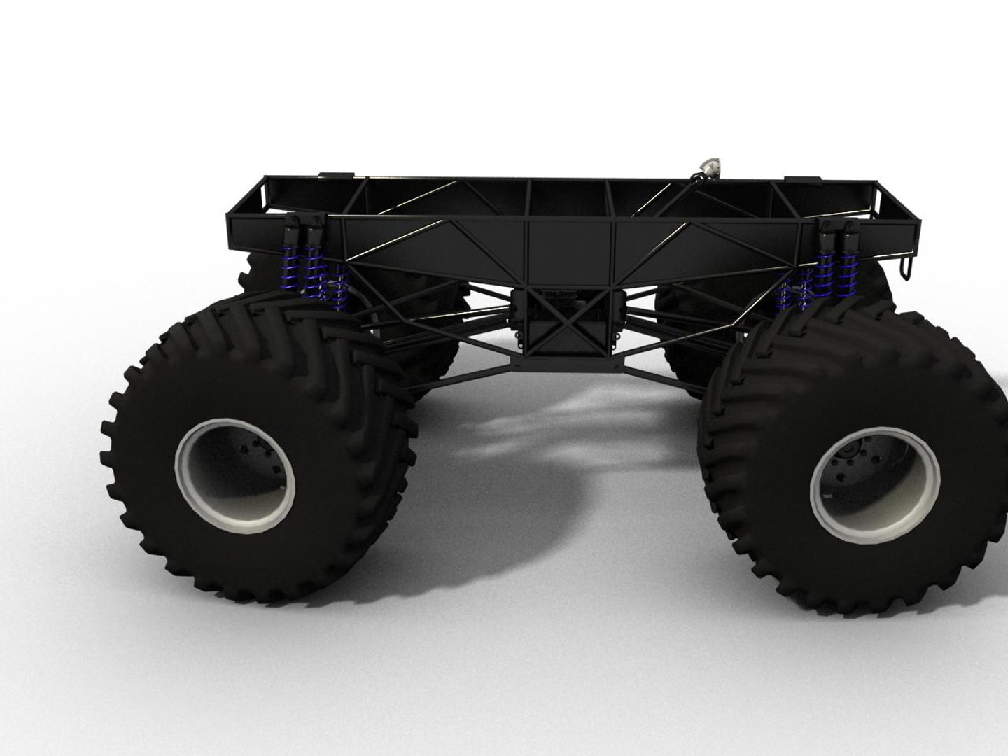 Monster Truck Frame Model - TurboSquid 1604076