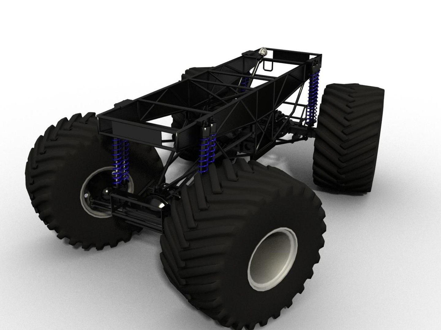 Monster Truck Frame Model - TurboSquid 1604076