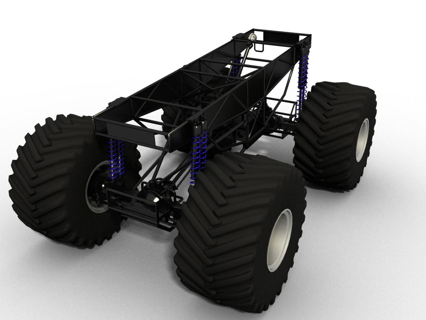 Monster Truck Frame Model - TurboSquid 1604076