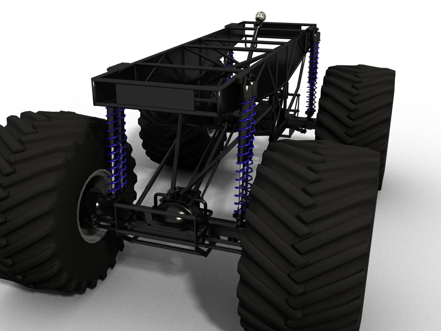 Monster Truck Frame Model - TurboSquid 1604076