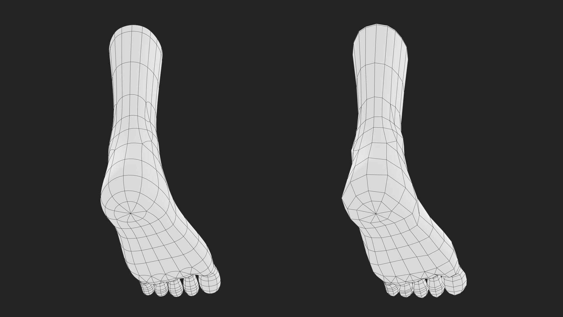 3D Female Foot In Cartoon Style Model - TurboSquid 1828301