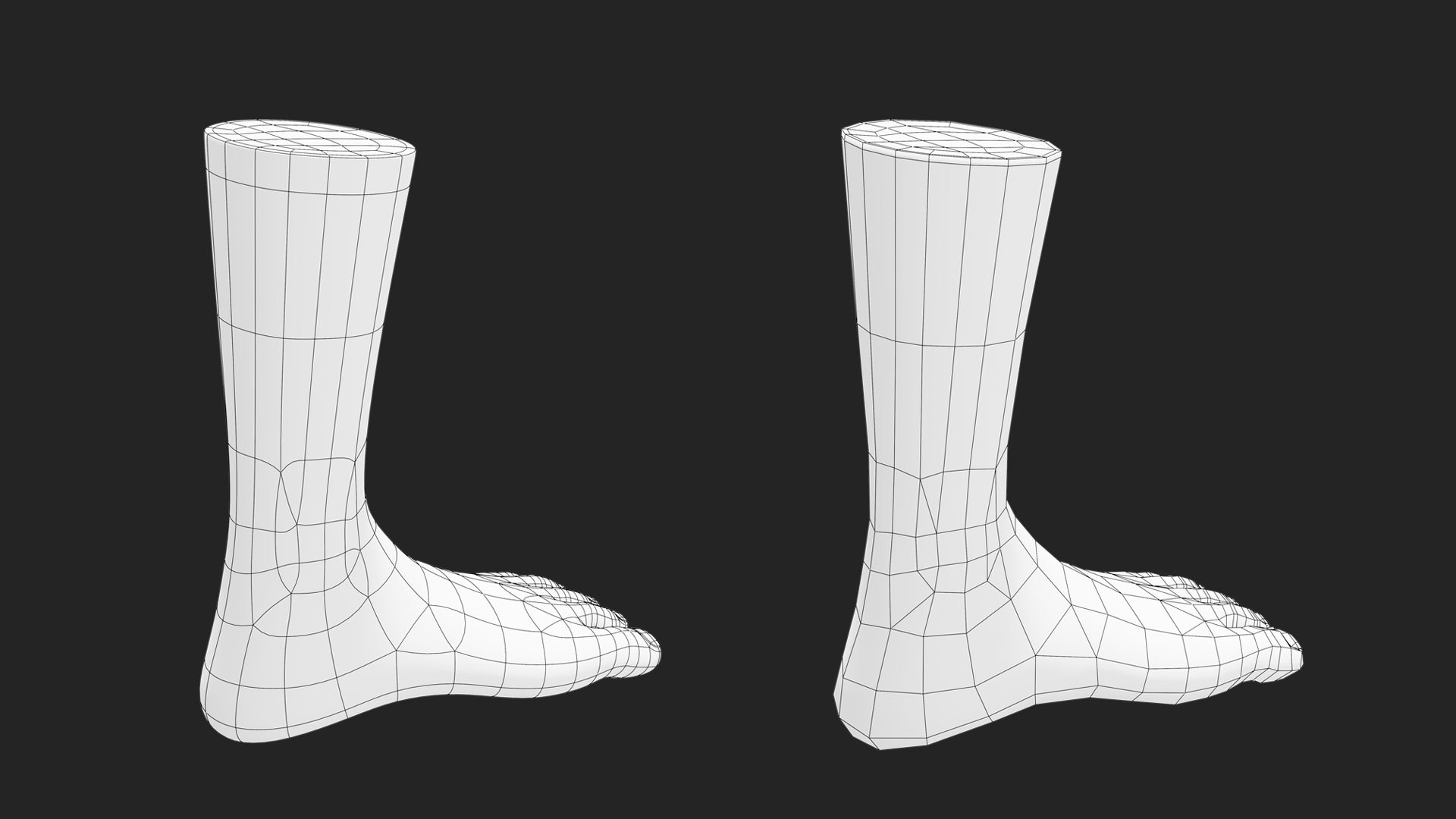 3D Female Foot In Cartoon Style Model - TurboSquid 1828301