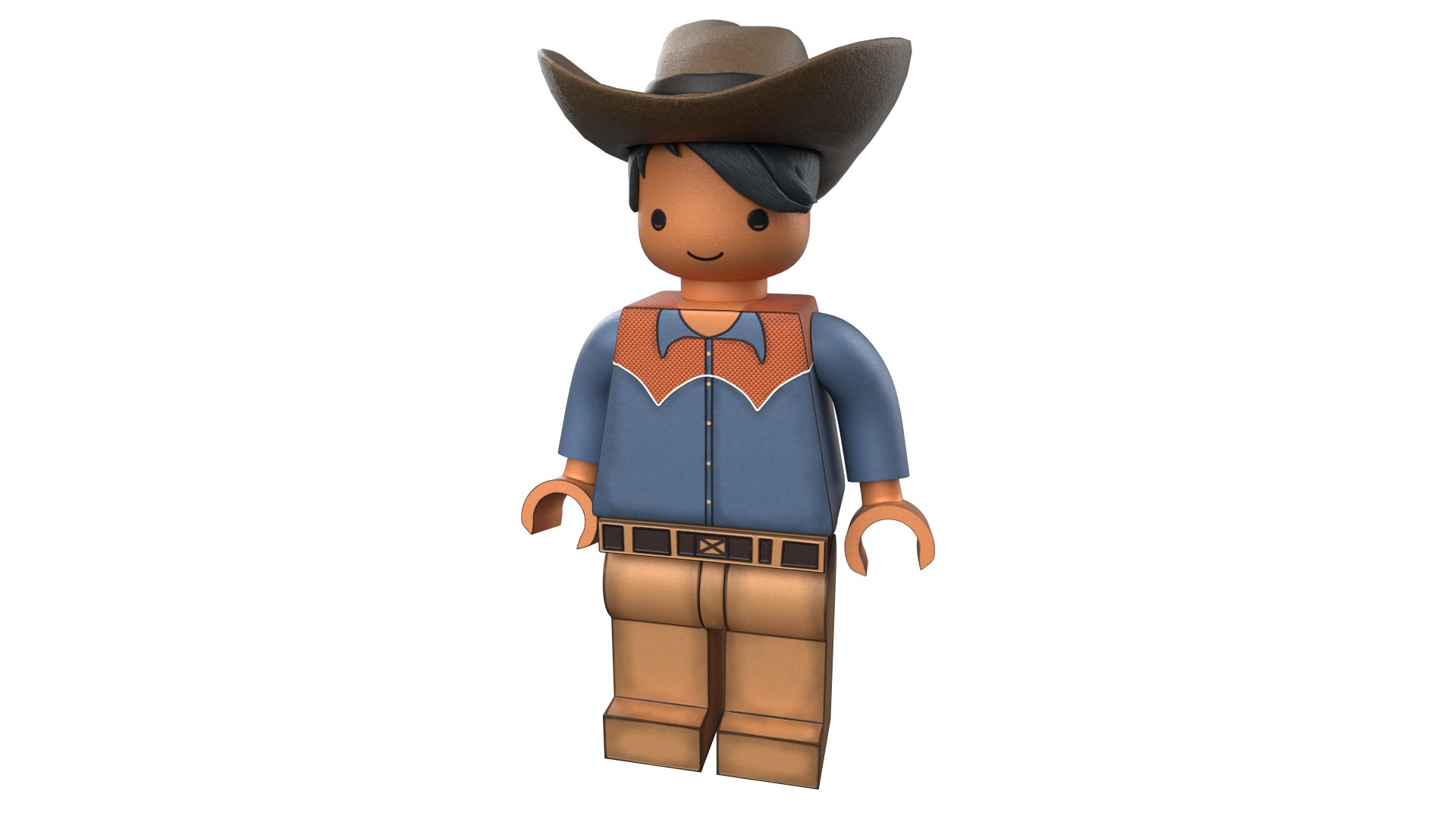 Lego Cowboy Family Model - TurboSquid 2386170