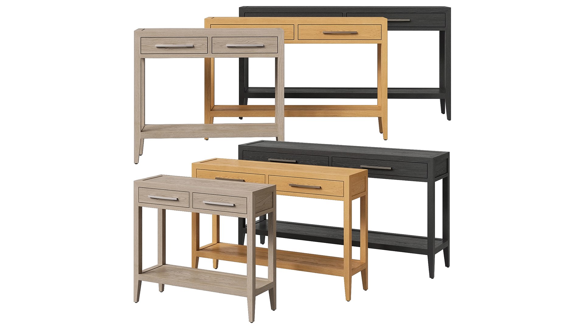 3D Restoration Hardware Consoles French Contemporary - TurboSquid 2234162