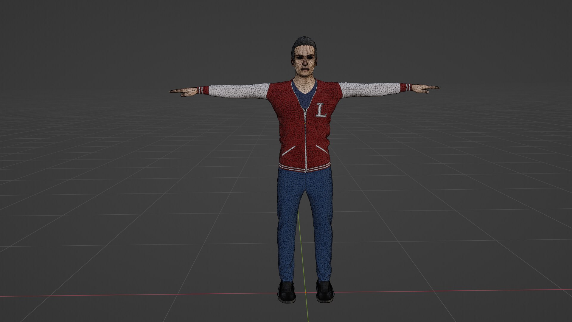 Varsity Man Run Animation Model - TurboSquid 2069541