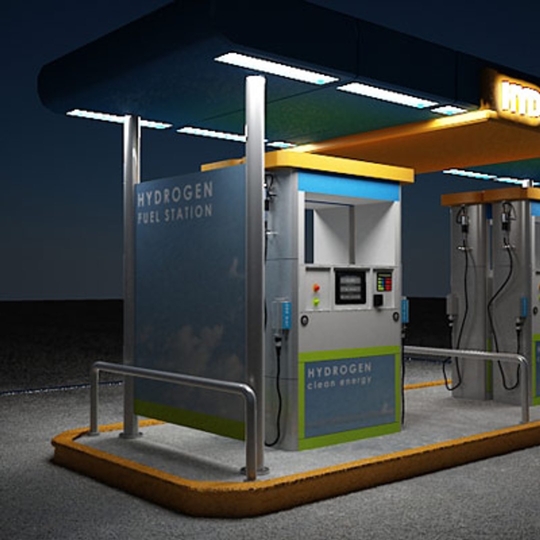 Station Hydrogen 3d Model