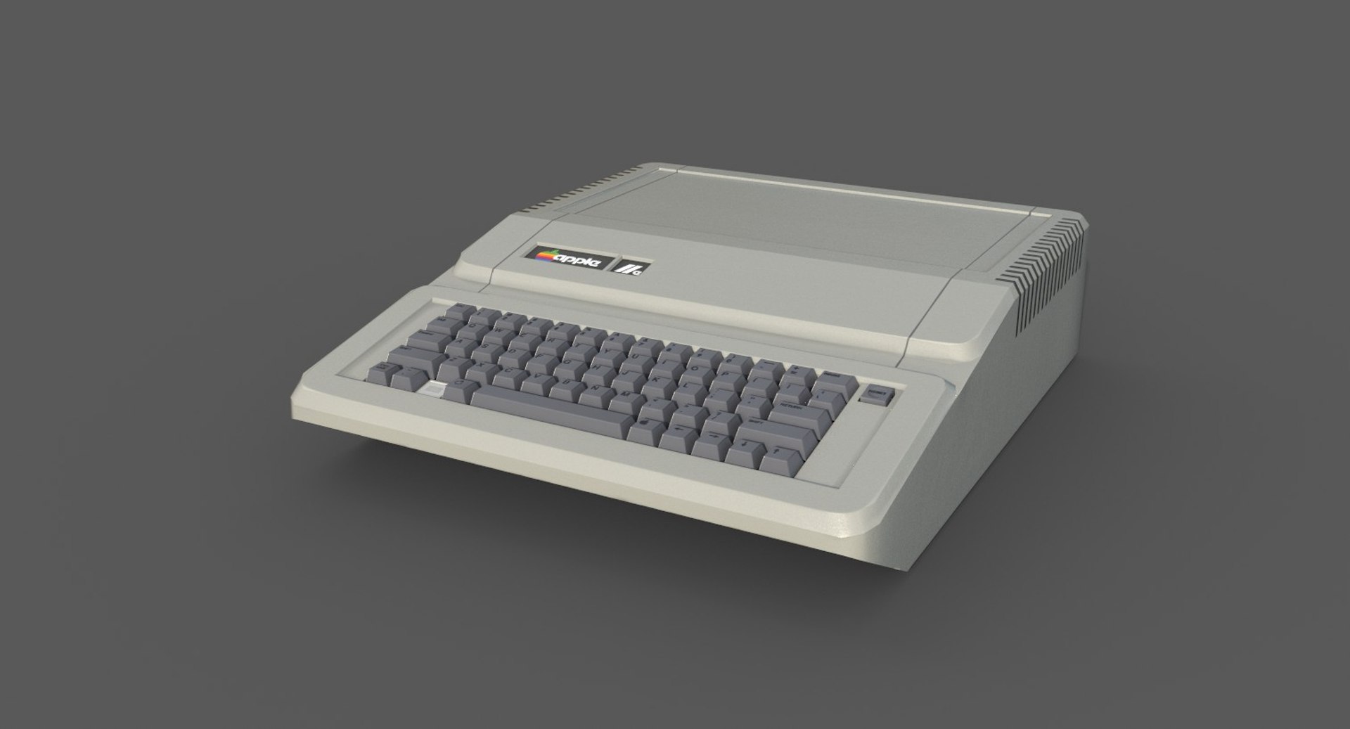3D Apple 2E Computer Model - TurboSquid 2290039