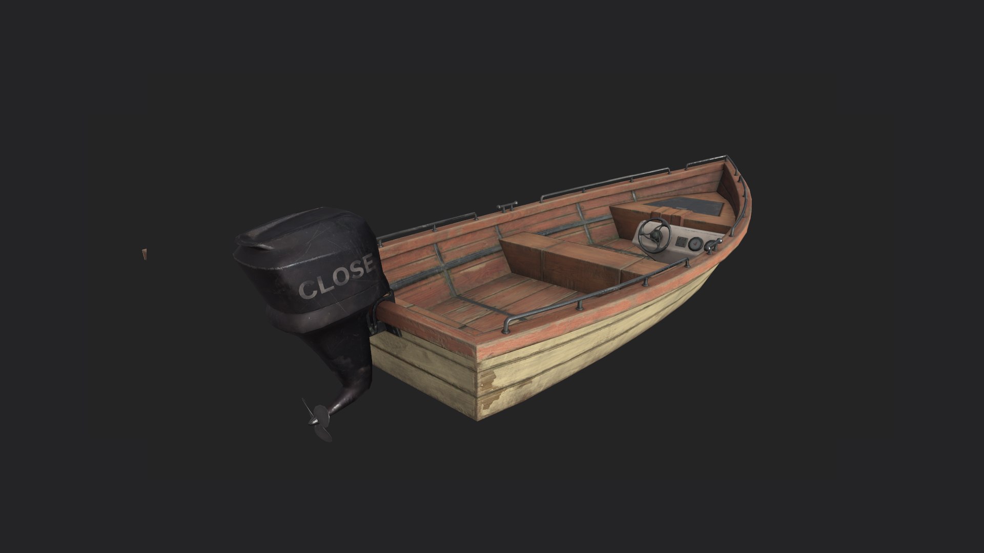 3D PowerBoat 3D Model 001 Model - TurboSquid 2261696