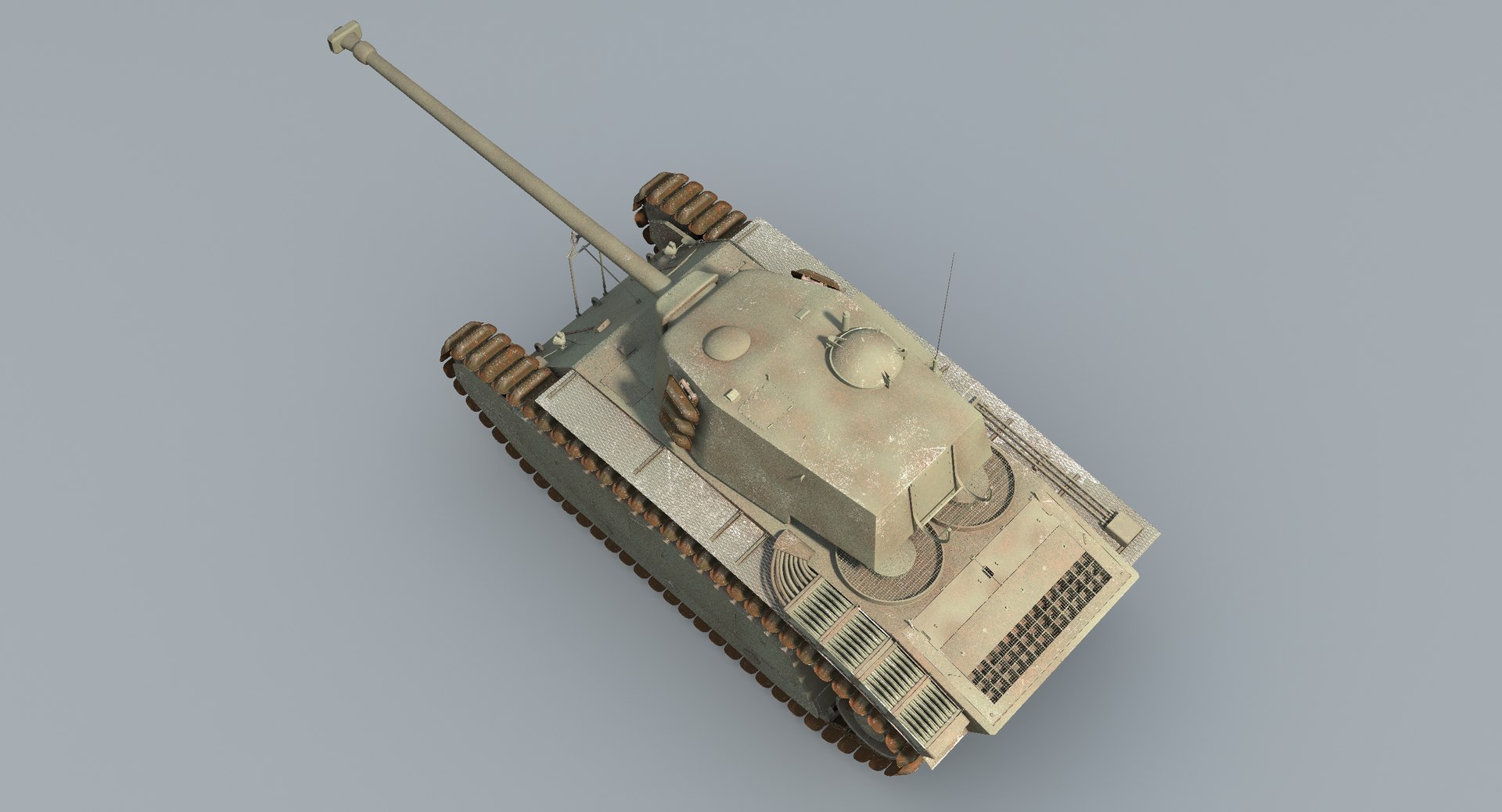 French Arl 44 Tank Model - TurboSquid 1319658