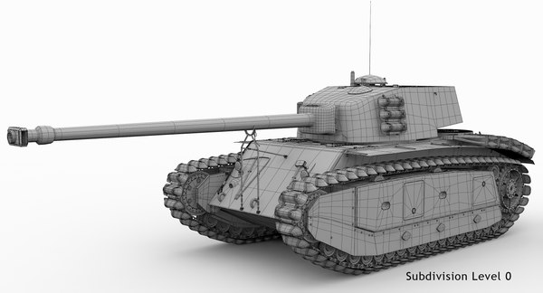French arl 44 tank model - TurboSquid 1319658