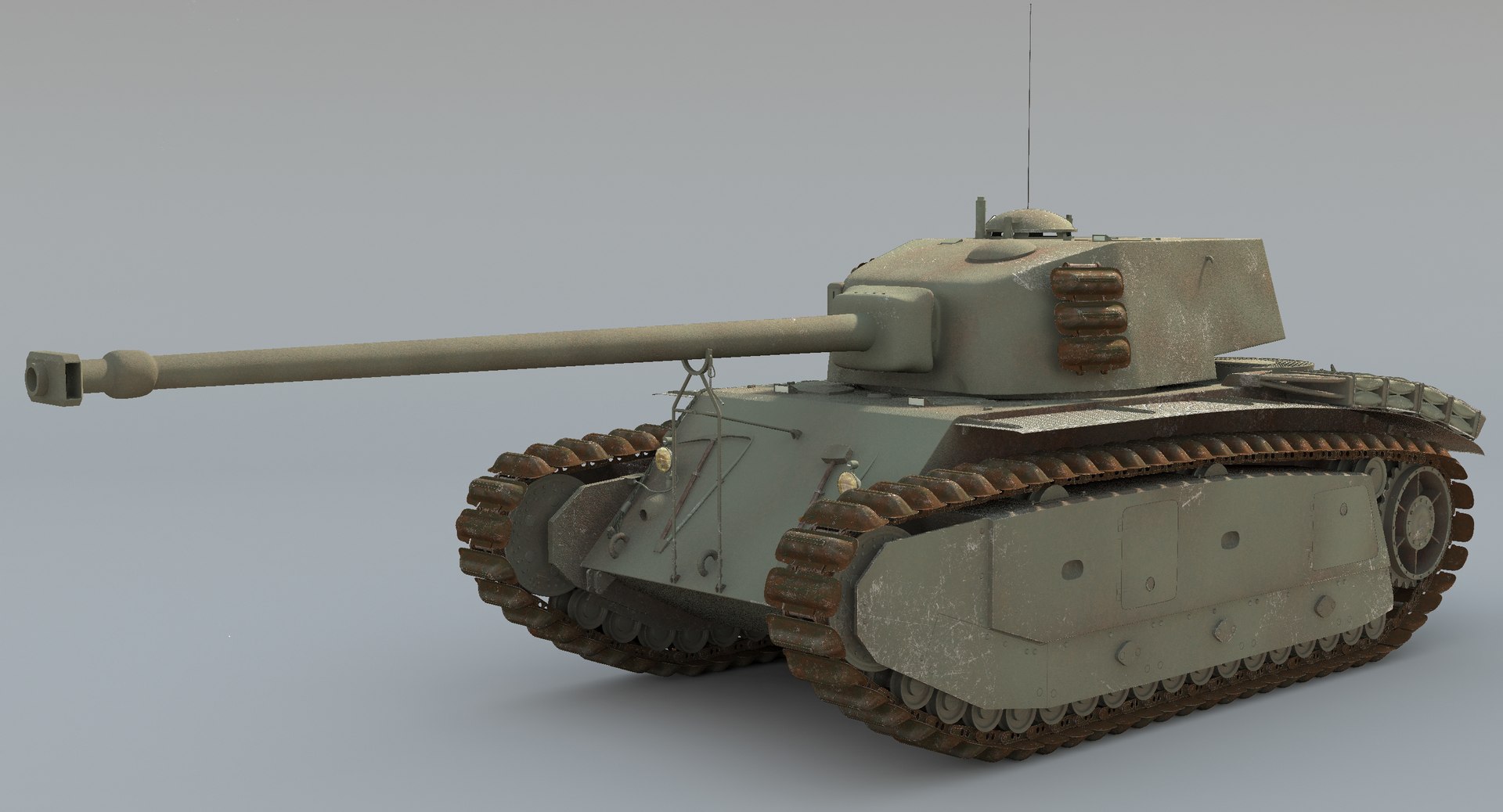 French Arl 44 Tank Model - TurboSquid 1319658