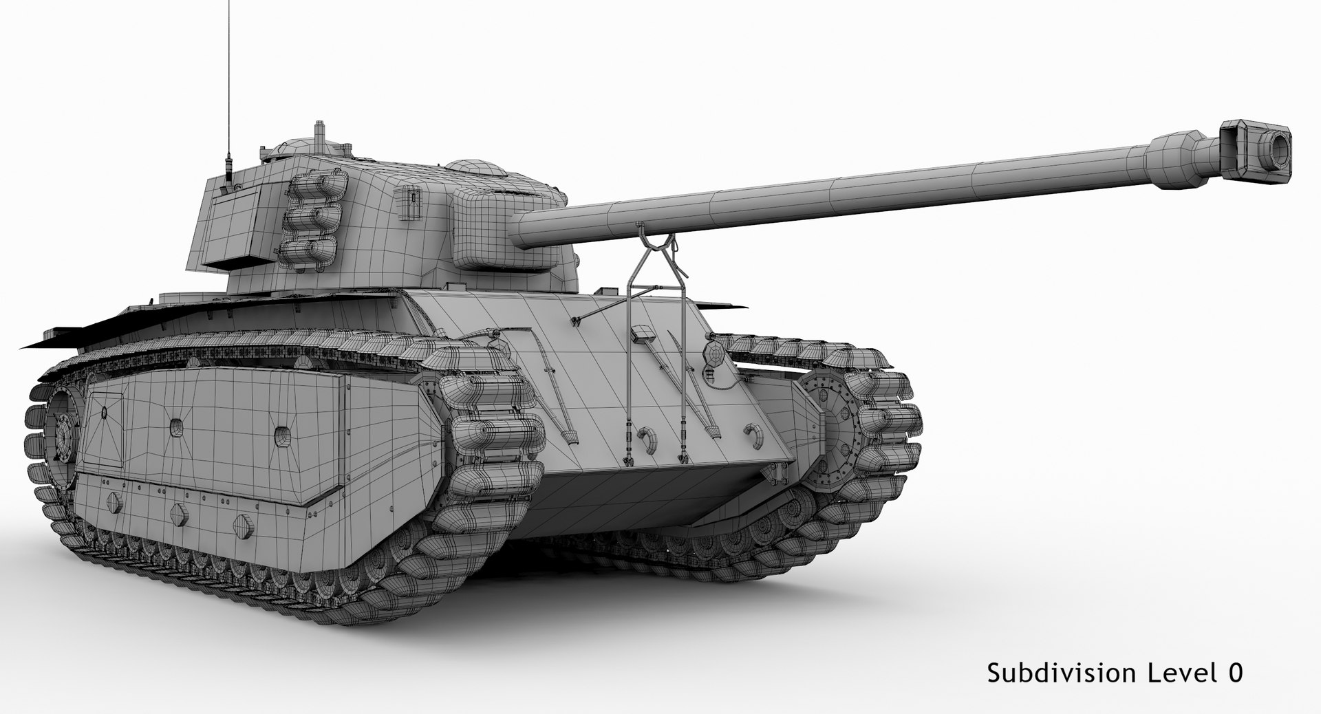 French arl 44 tank model - TurboSquid 1319658
