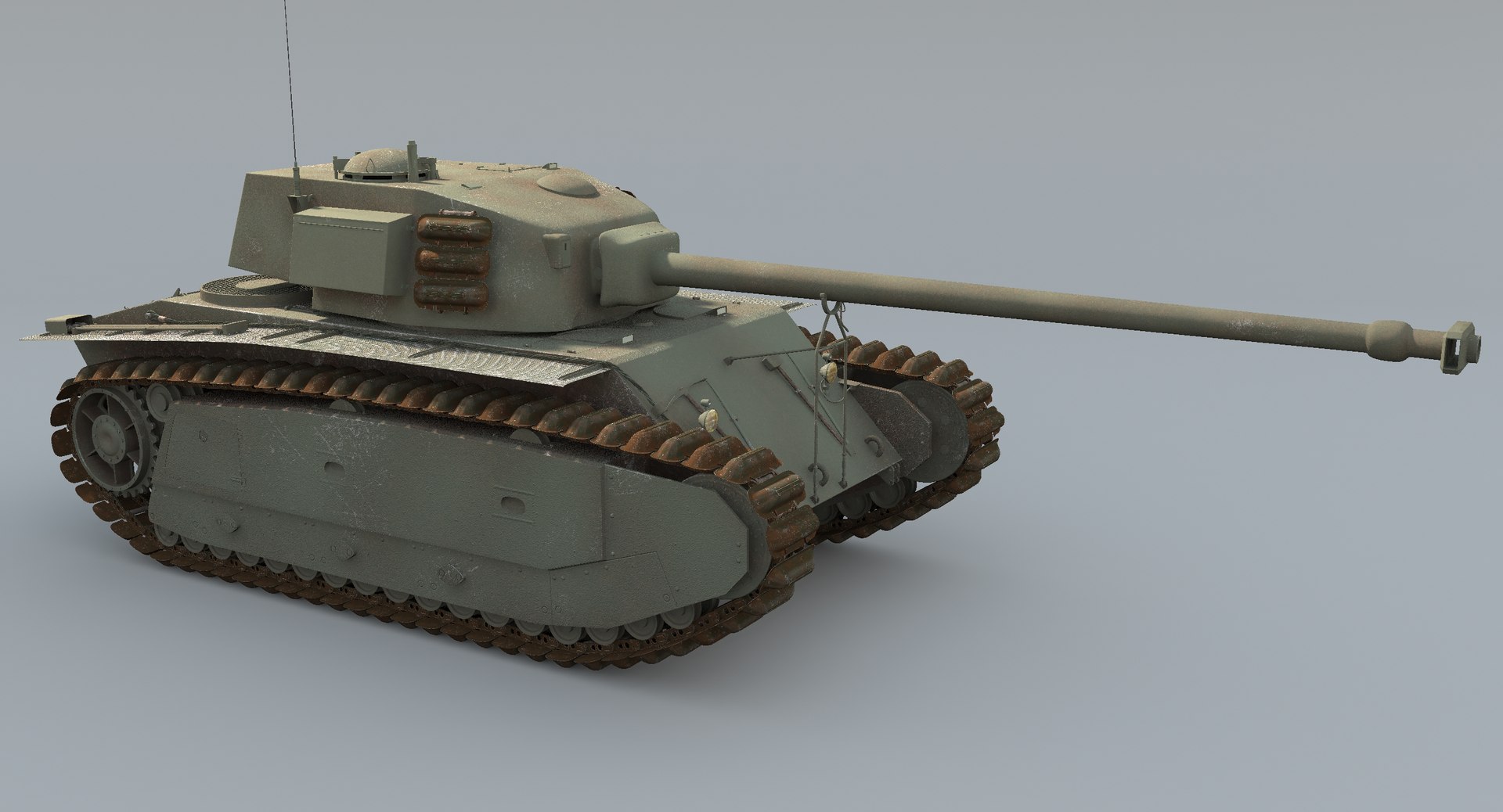 French Arl 44 Tank Model - TurboSquid 1319658