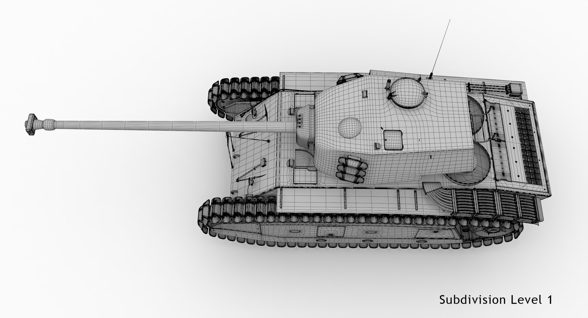 French arl 44 tank model - TurboSquid 1319658
