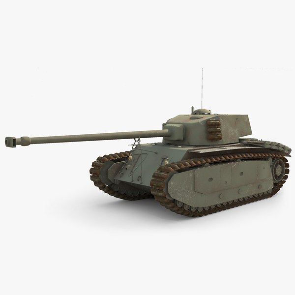 French arl 44 tank model - TurboSquid 1319658